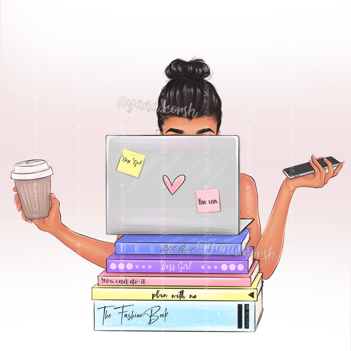 Girl boss clipart Boss babe fashion girl clipart boss lady | Etsy