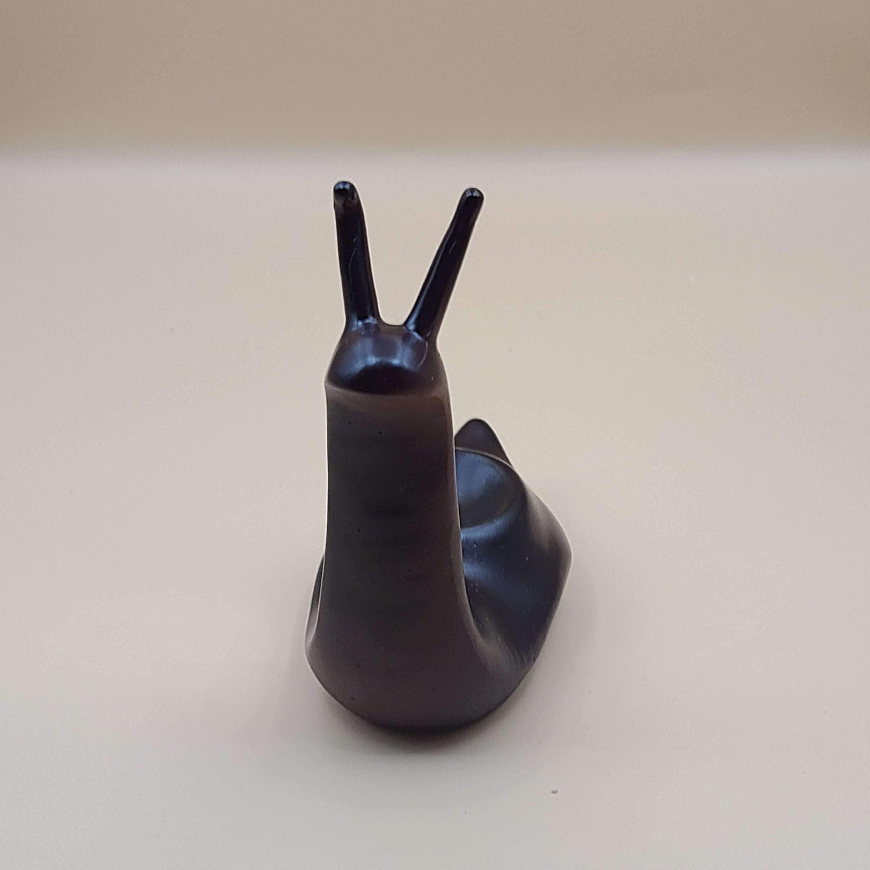 Snail Sphere Stand Mahogany and Gold Colors | Etsy