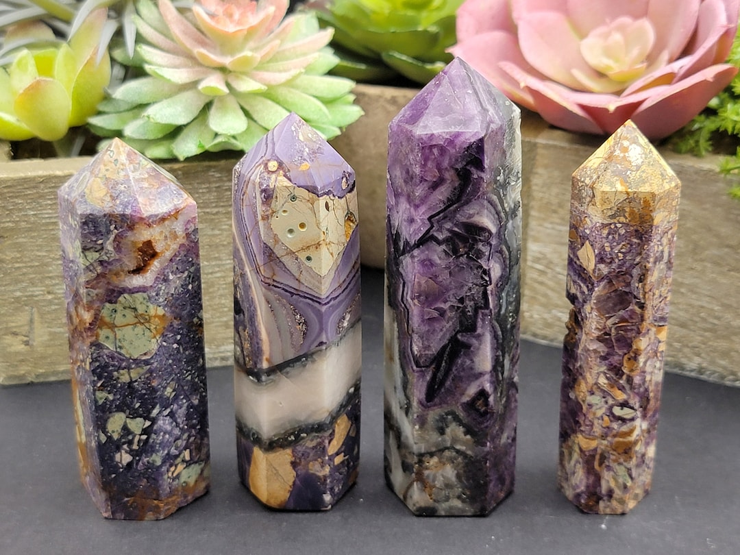 Fluorite Root Semi-rough Points Crystal Towers Crystals Astrology Home ...