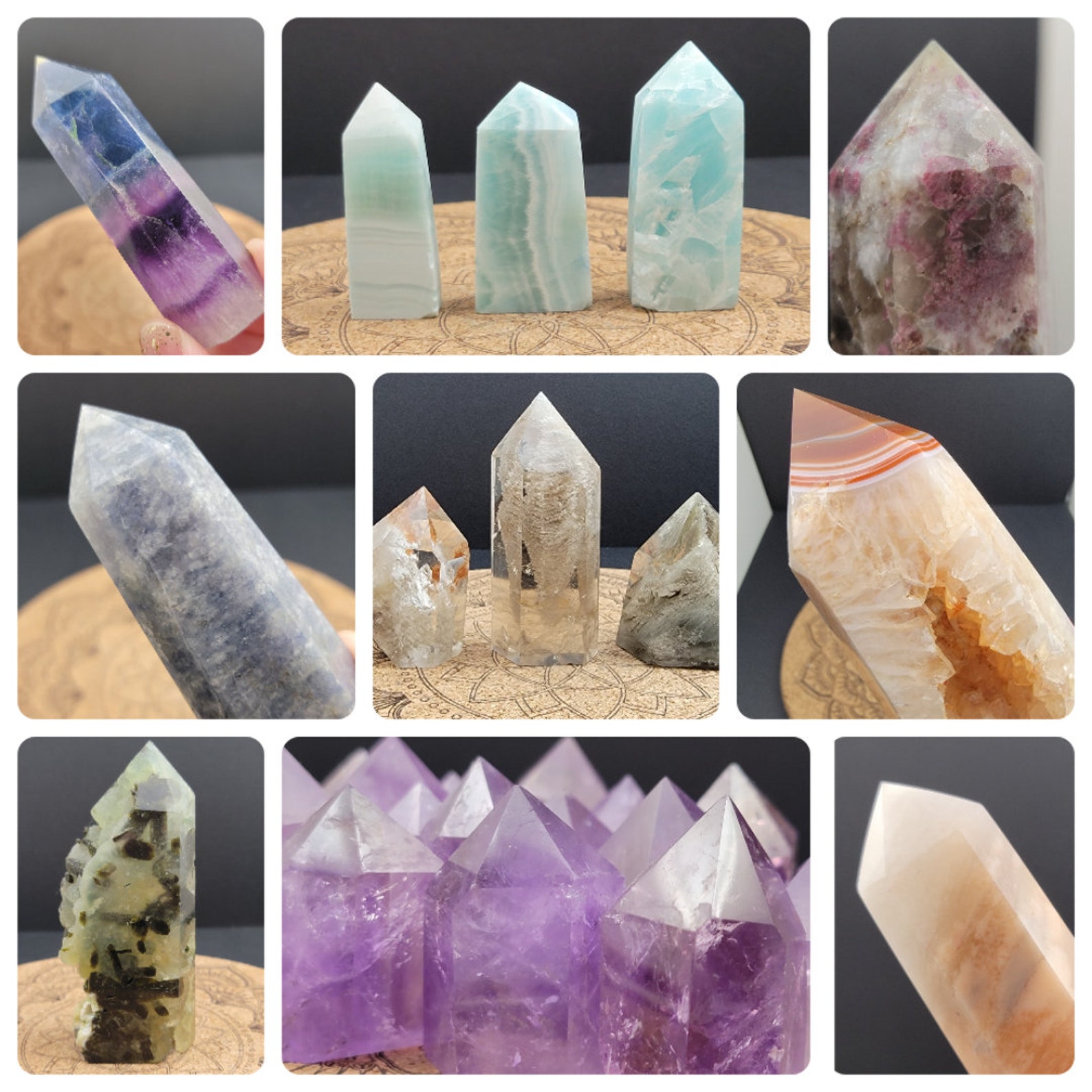 Tower and Point Mystery Bundle-crystal, Gems, and Rocks Surprise Boxes ...