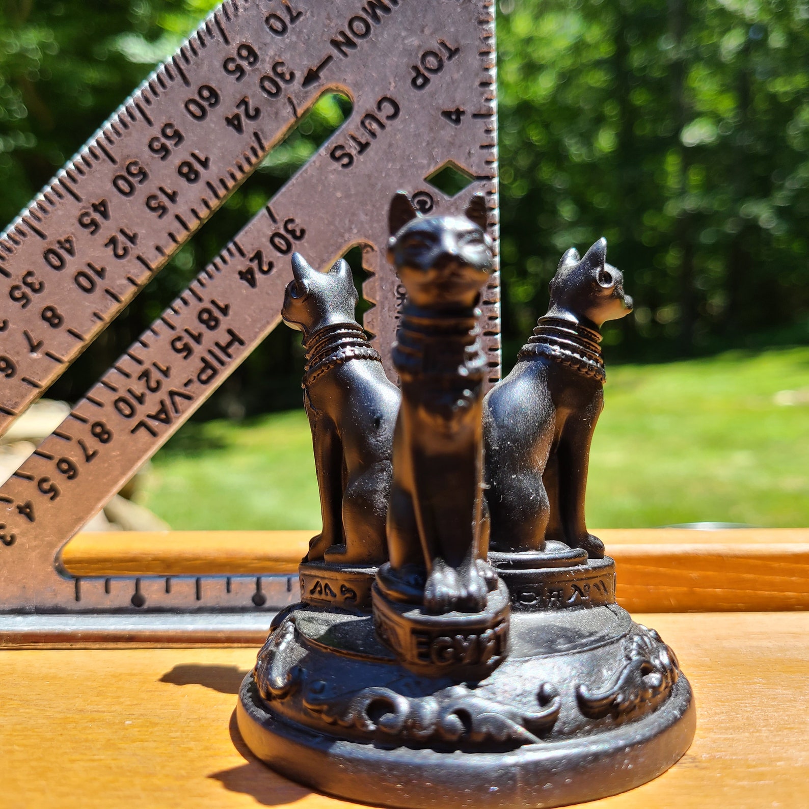 Bastet Sphere Stand Egyptian Cat Sphere Stand - Etsy