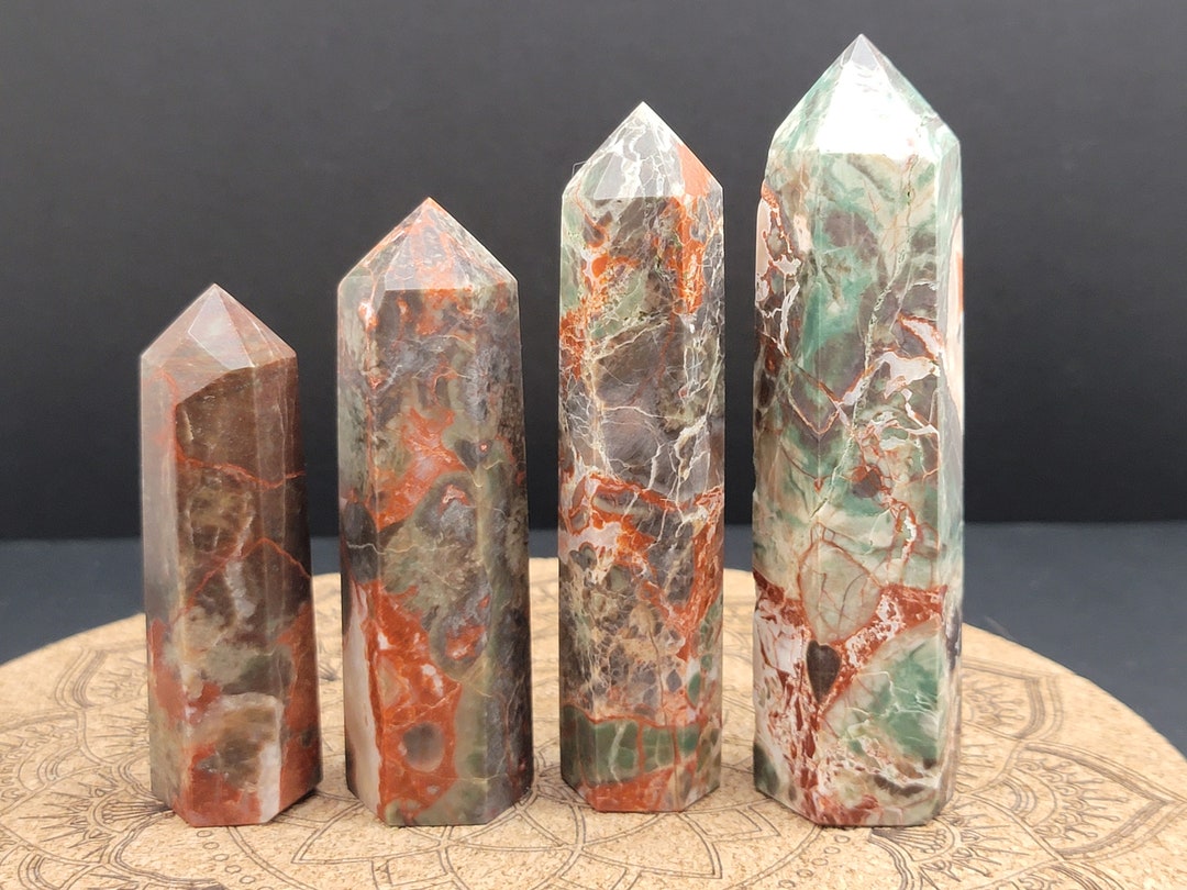 Money Agate Towers - Colorful Rhyolite Points - Crystal Tower - Crystal ...