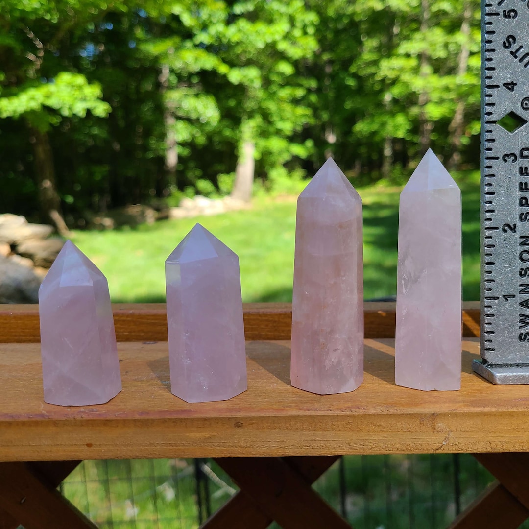 Rose Quartz Towers - Crystal Tower - Crystal Towers - Crystals ...