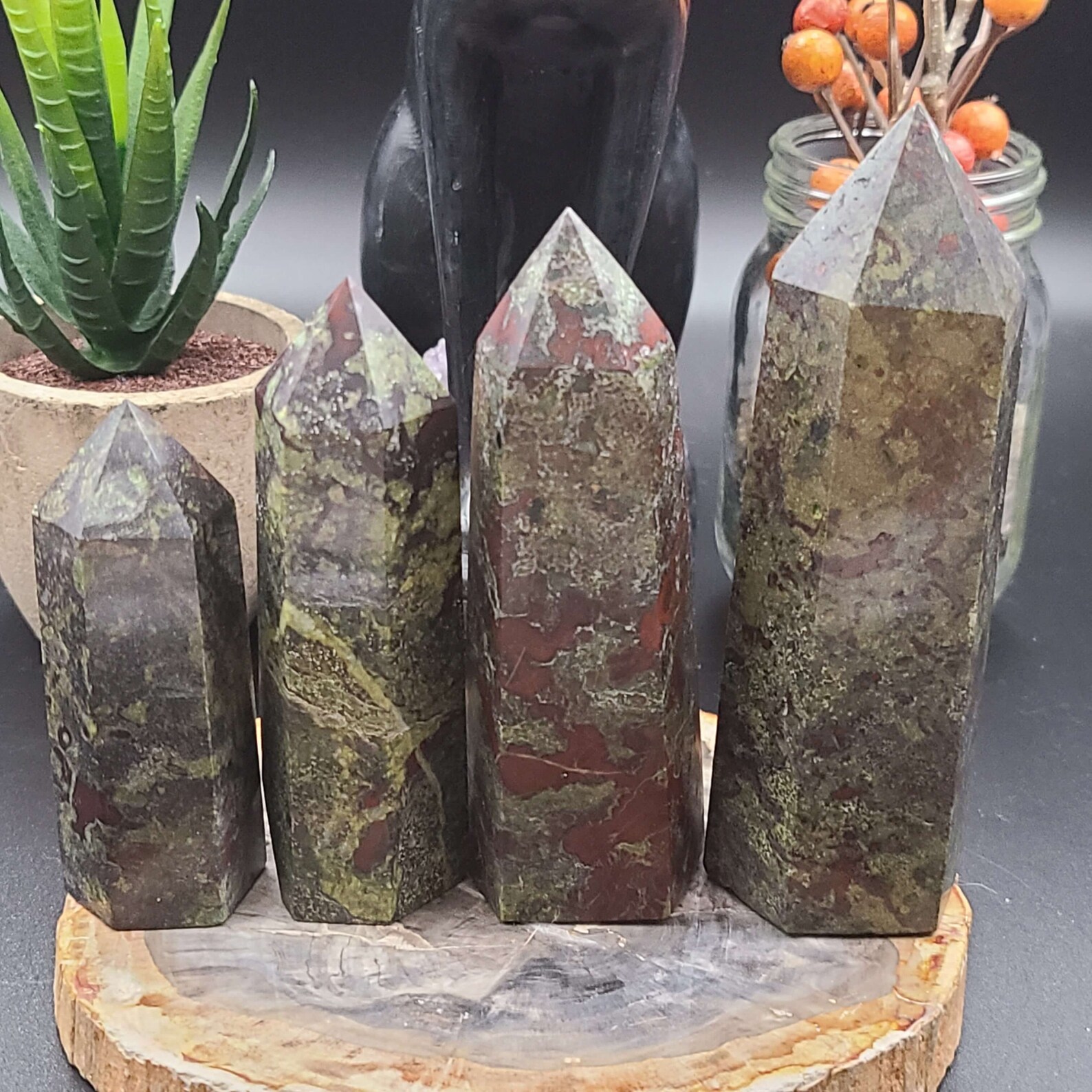 Dragon Bloodstone Towers - Dragon Blood Jasper - Points - Generators ...