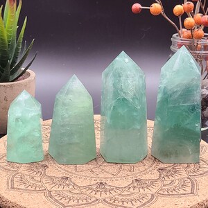 Discount Gemmy Mint Green Fluorite Towers - Crystal Tower - Crystal ...