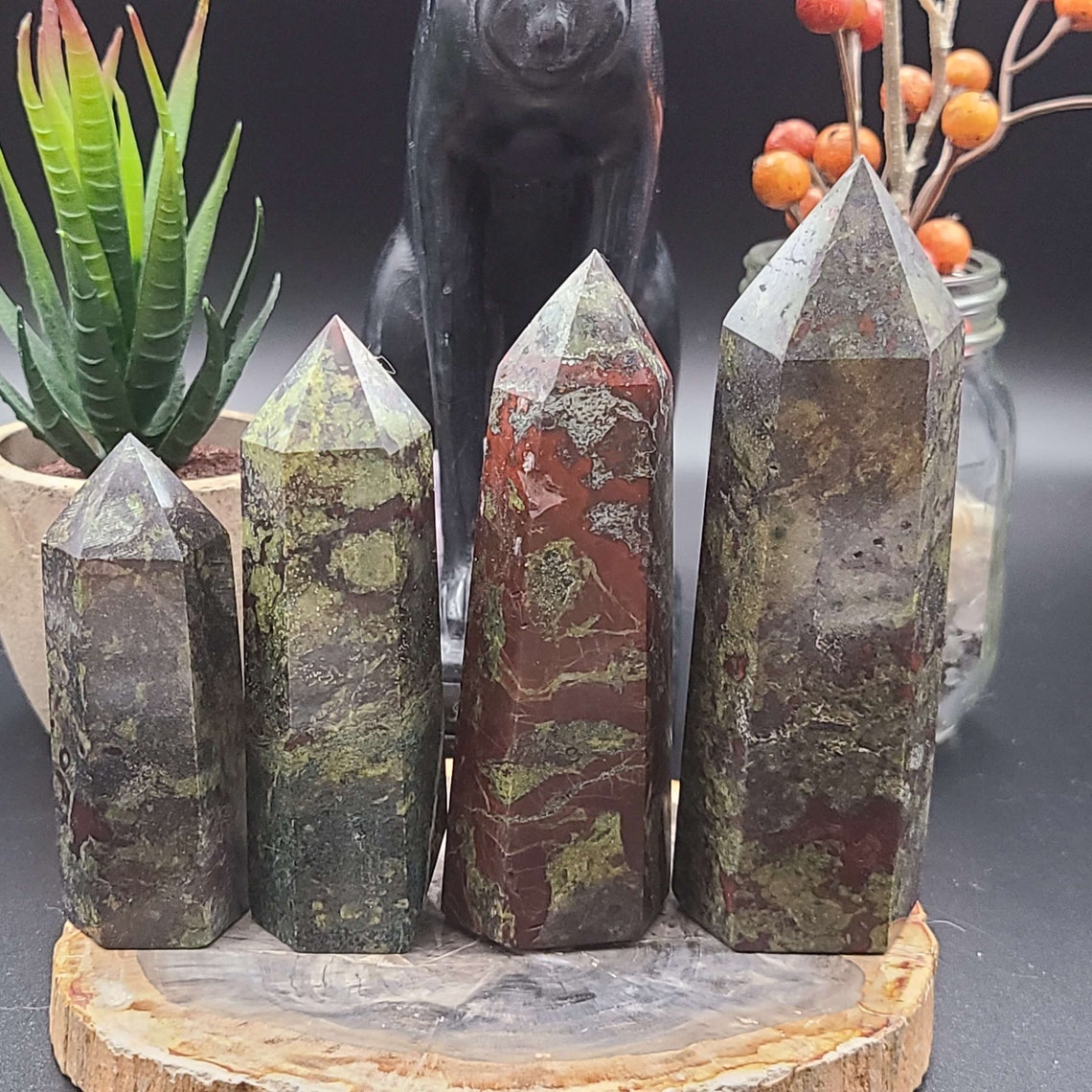 Dragon Bloodstone Towers - Dragon Blood Jasper - Points - Generators ...