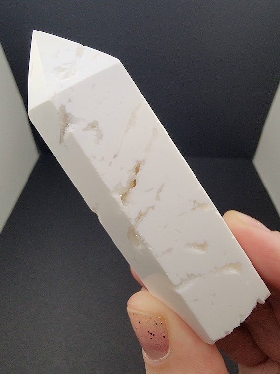 Snow Agate Points Sparkly Druzy Towers Crystal Towers - Etsy