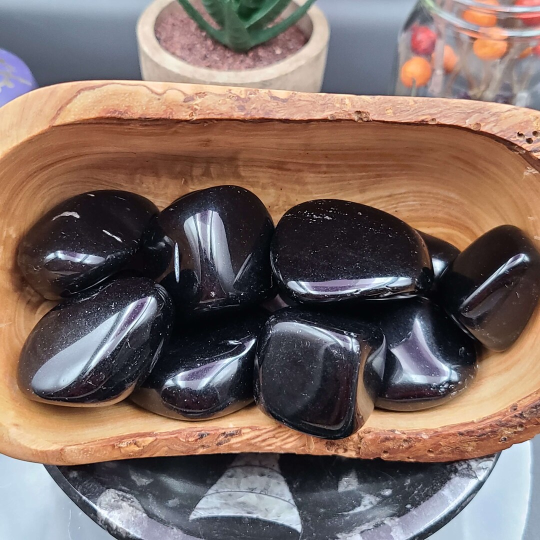 Obsidian Tumbled Stones - Crystal Stones Crystal Pieces - Crystals ...