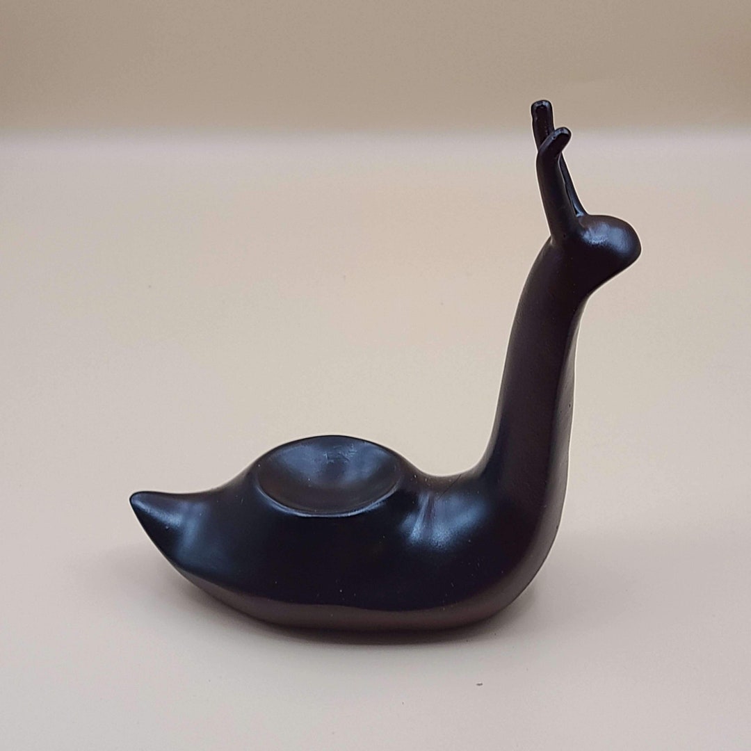 Snail Sphere Stand Mahogany and Gold Colors - Etsy