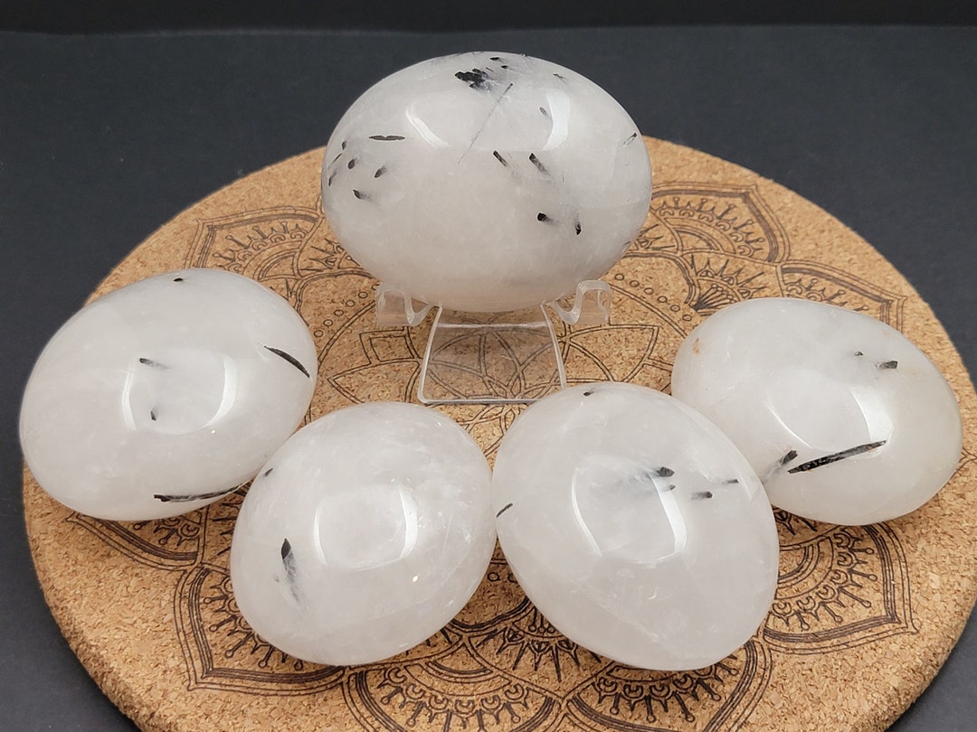 Black Tourmaline in Quartz Palms - Crystal Palms Stones - Crystals to ...