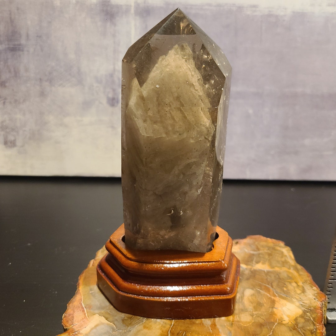 Super Clear Garden Quartz Crystal Tower With Stand - Geology Home Decor ...