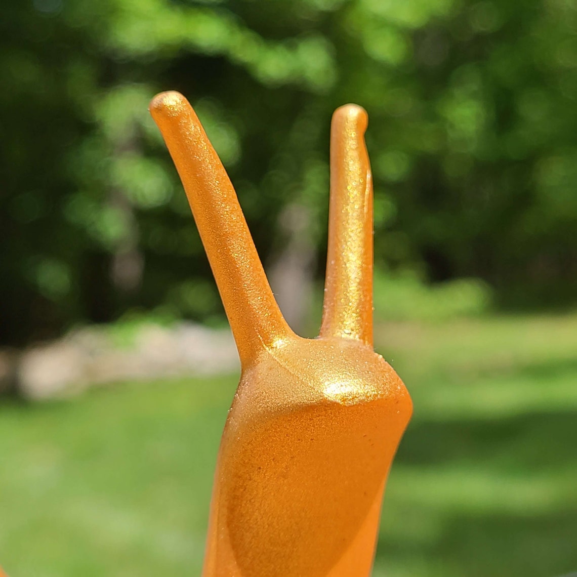 Snail Sphere Stand Mahogany and Gold Colors | Etsy