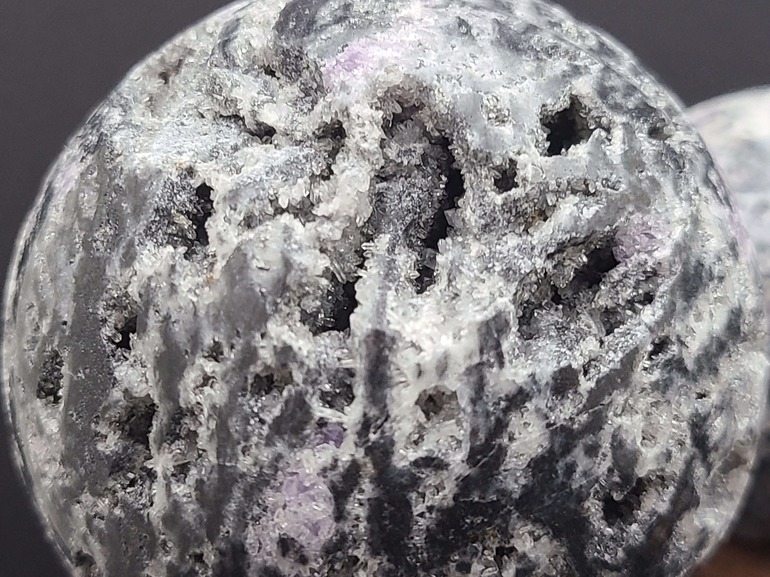 Home & Living Rocks & Geodes DRUZY Sphalerite Sphere SPARKLY Crystal ...