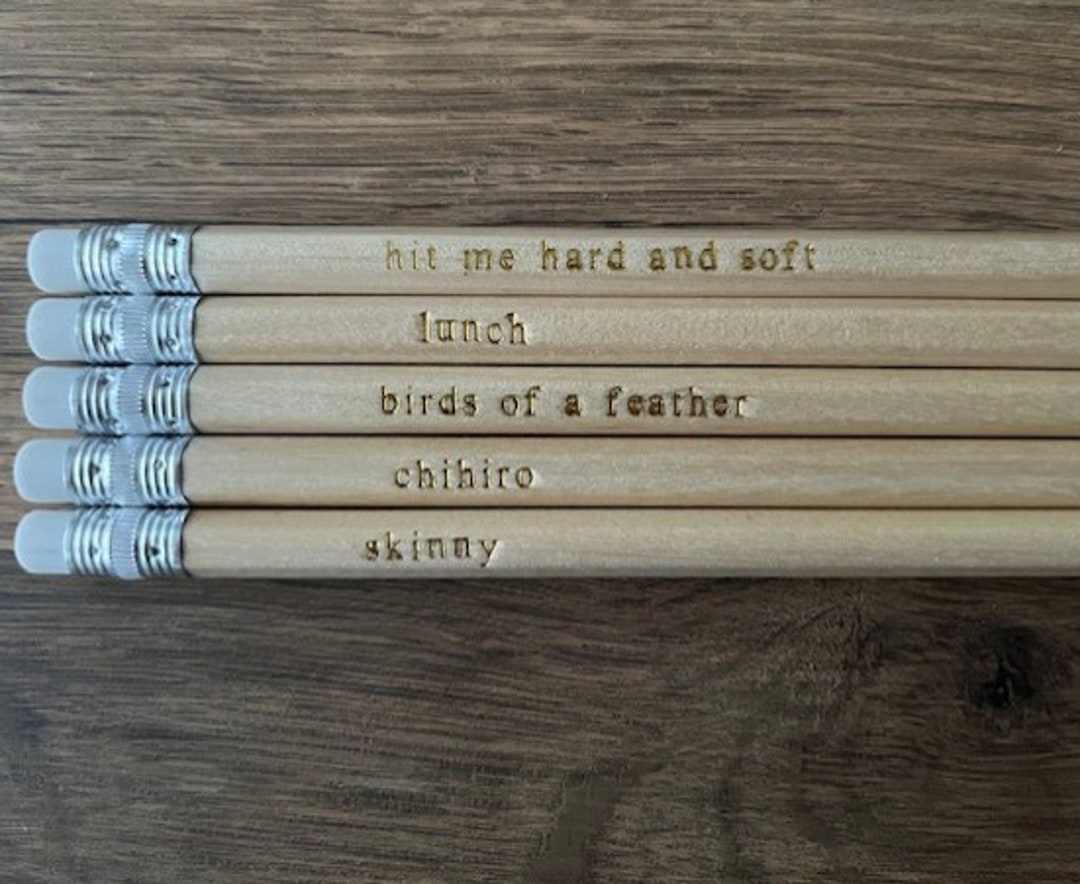 Billie Eilish Pencils Customised Pencils Featuring Hit Me Soft and Hard ...