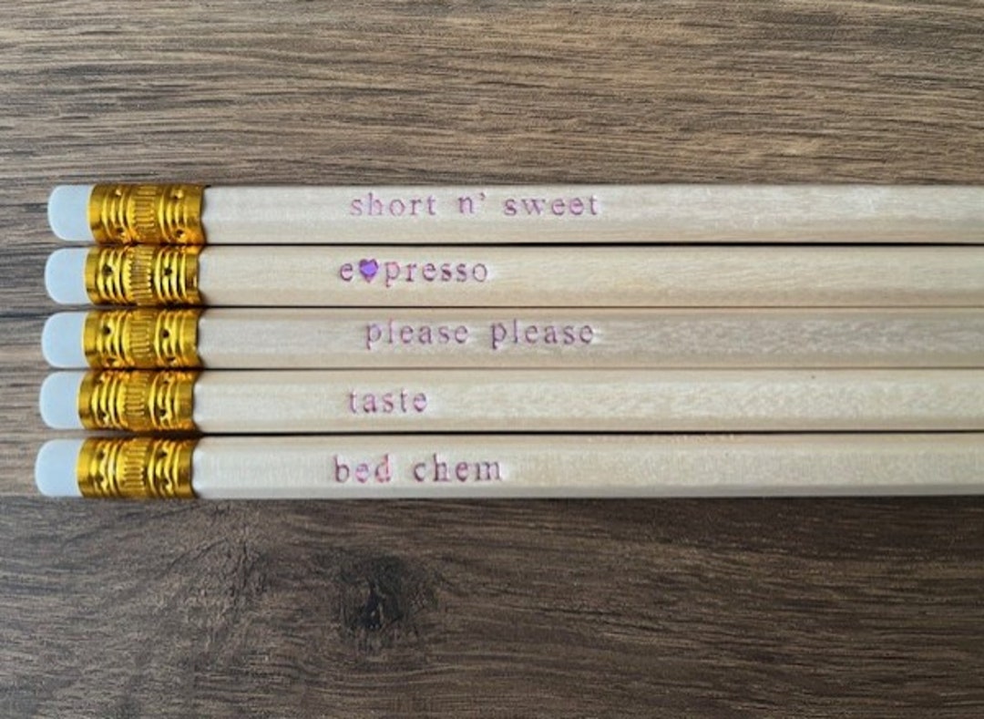 Sabrina Carpenter Pencils Customised Pencils Featuring Short N' Sweet ...