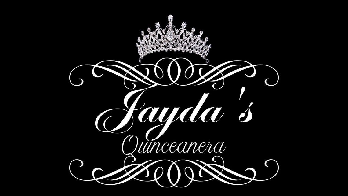 Digital Quinceanera Logo Quinceanera Monogram Digital Quinceanera Gobo ...