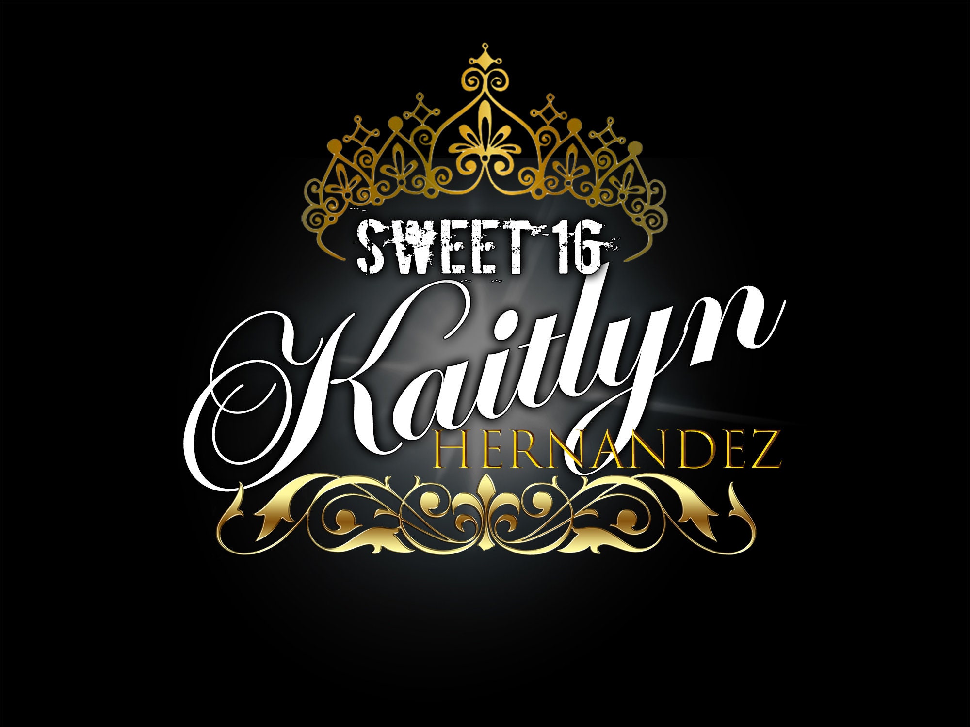 Custom Quinceanera Logo | Quinceanera Monogram | Digital Quince Gobo ...