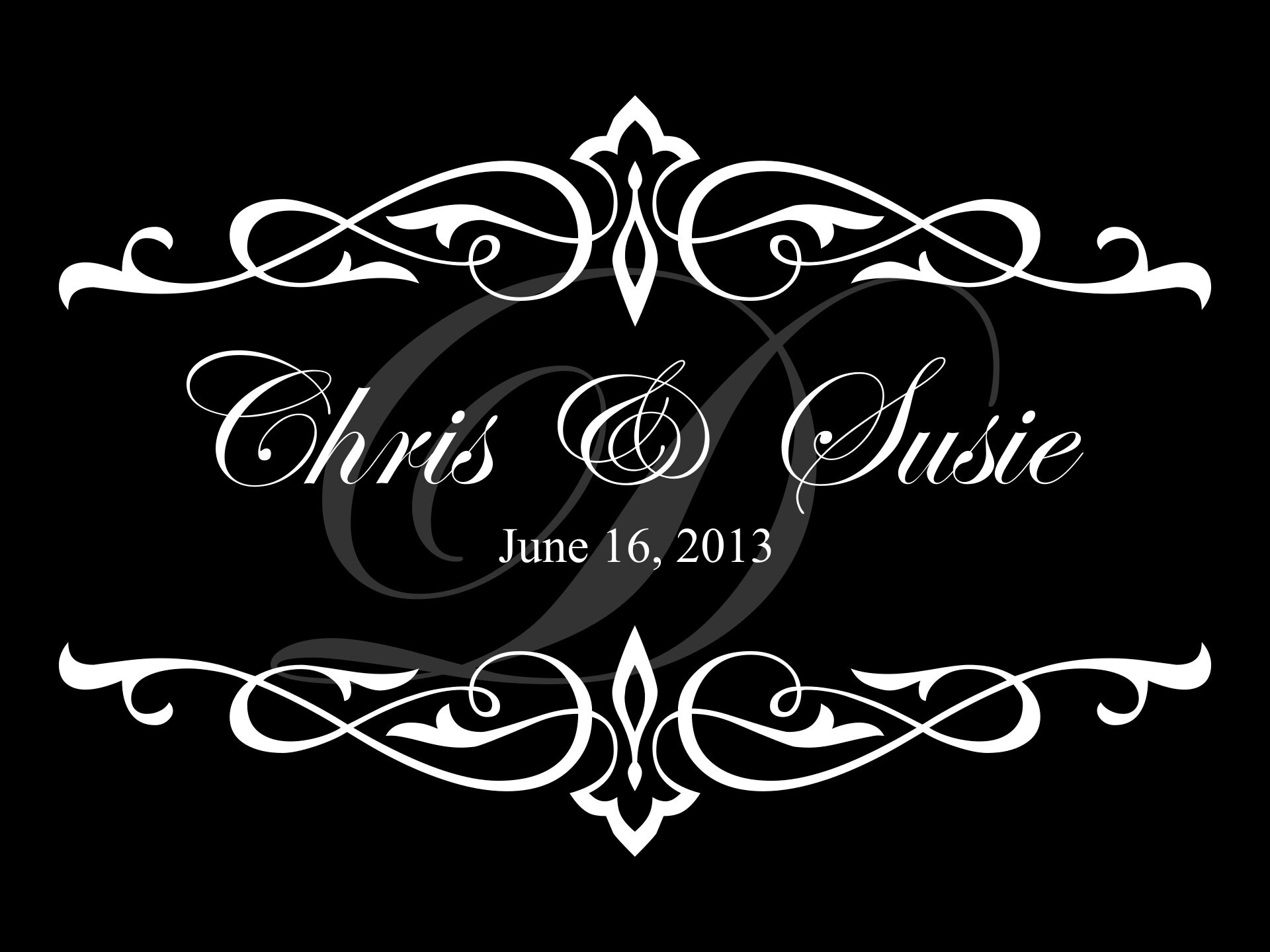 Custom Wedding Logo Wedding Monogram Digital Wedding Gobo - Etsy