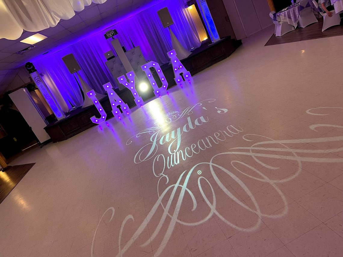 Custom Quinceanera Logo | Quinceanera Monogram | Digital Quince Gobo ...