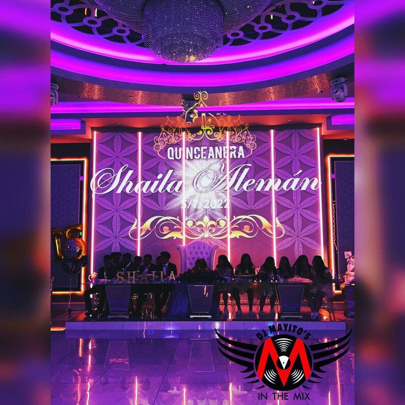 Custom Quinceanera Logo | Quinceanera Monogram | Digital Quince Gobo ...