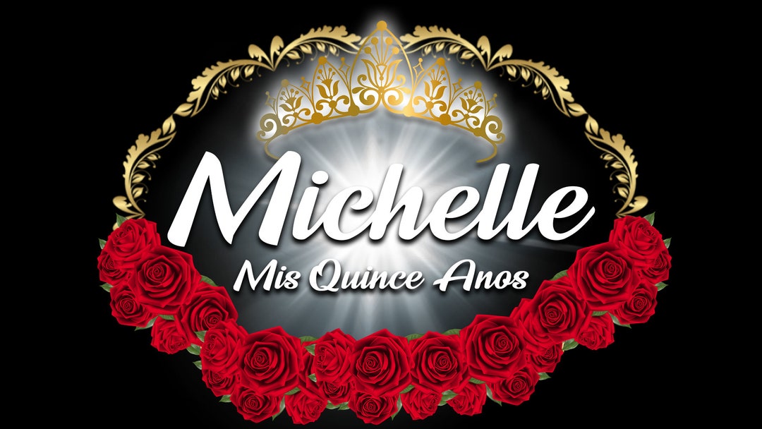 Custom Quinceanera Monogram Logo | Digital Gobo Design (1920x1080 ...