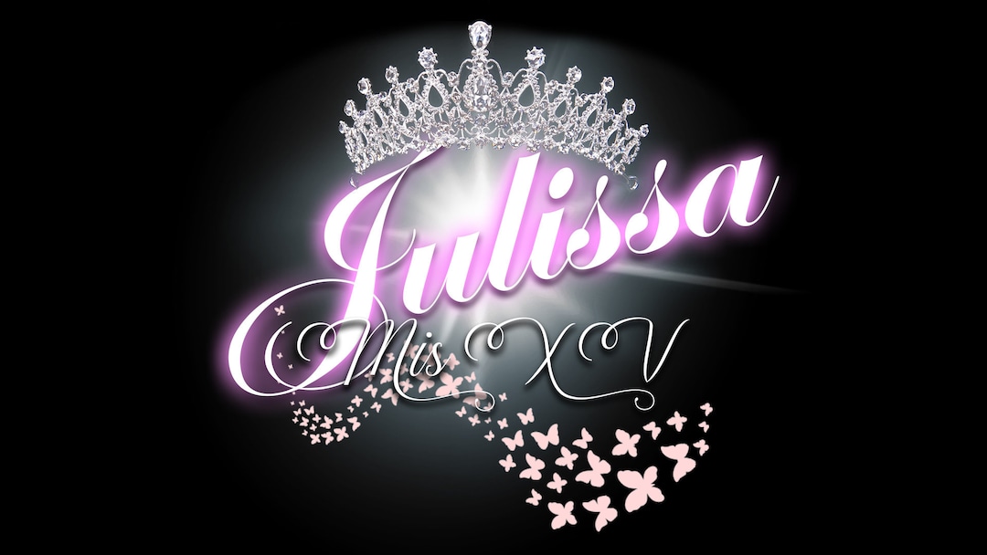 Custom Quinceanera Monogram Logo | Transparent Background (digital ...