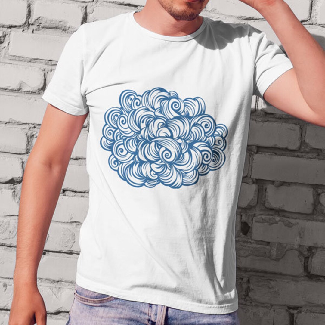 Akadi T-shirt | Goddess of Air Shirt | Cloud Shirt | Swirling Clouds ...
