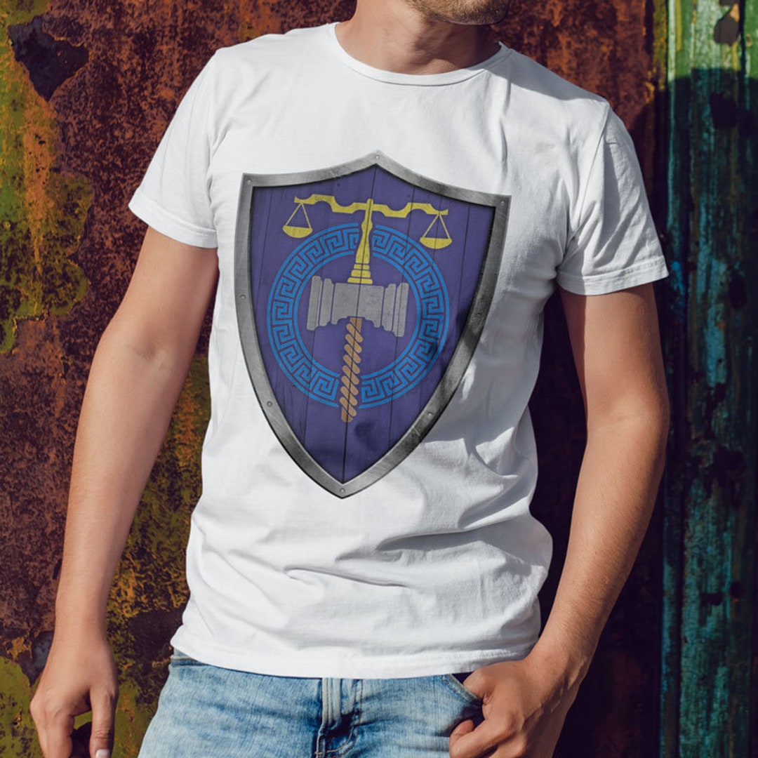 Tyr T-shirt | God of Justice | Paladin Shirt | Hammer and Scales Shirt ...