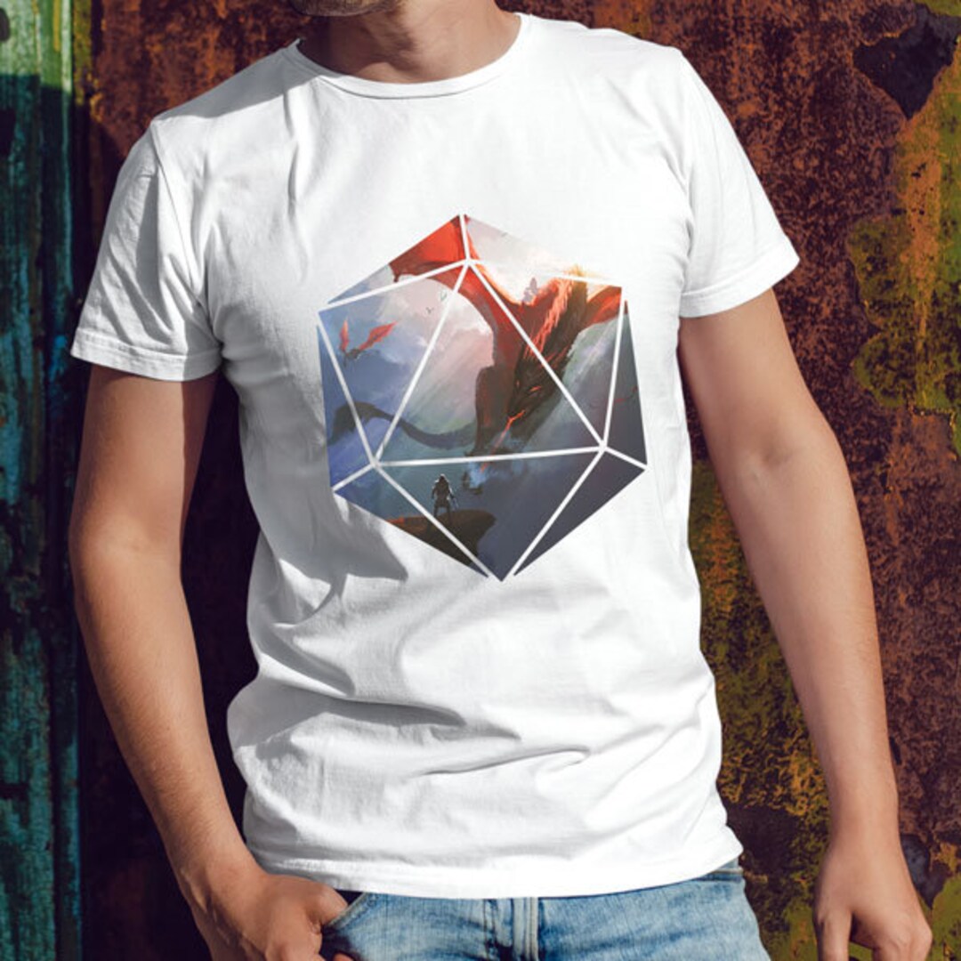 Dragon Foe | D20 Shirt | Dungeons & Dragons | Geeky Dnd Shirt | Dungeon ...