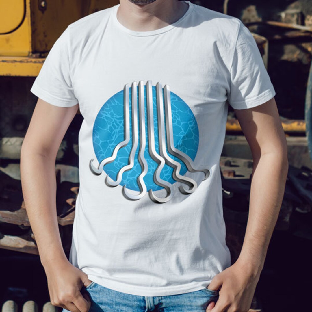 Eldath T-shirt | Goddess of Peace | Waterfall Shirt | Silver Water Tee ...