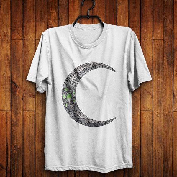 Corellon Larethian T-shirt | Dnd Shirt | Elven Shirt | Crescent Moon ...