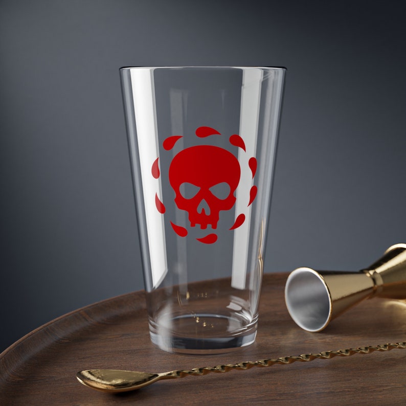 Bhaal Glass | Baldur's Gate Glass | Evil Deity | Skull and Blood | Dnd ...