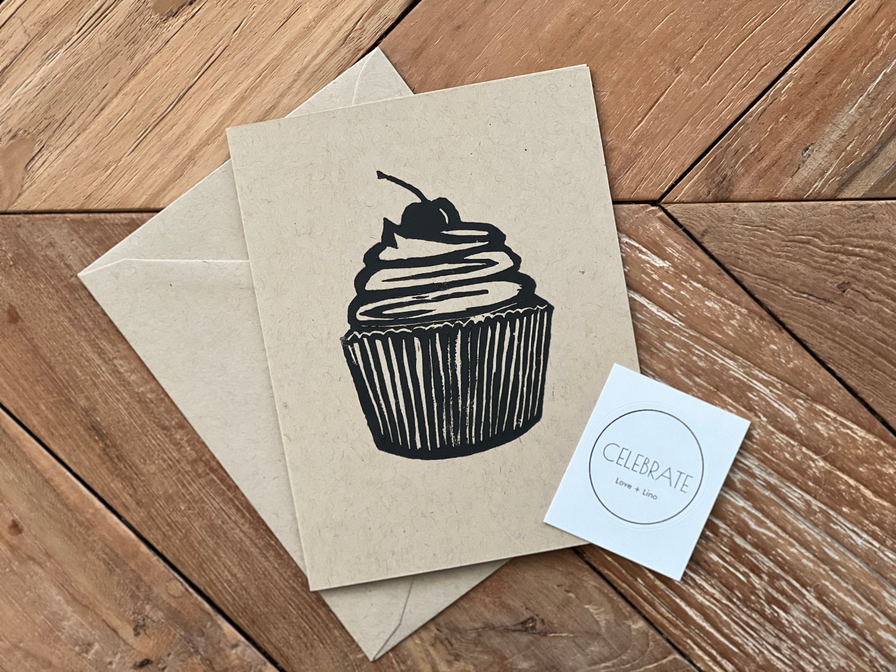 Cupcake Birthday Card - Etsy