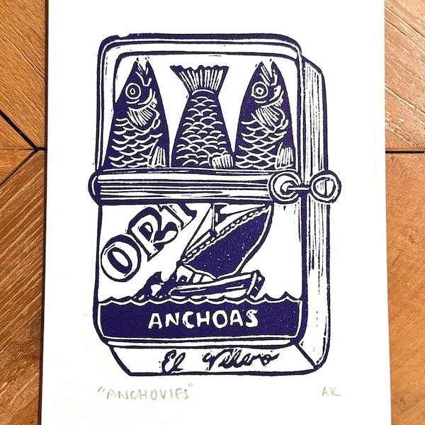 Linocut Print - Etsy