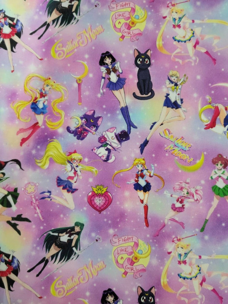 Anime 100% Cotton Woven Fabric Yard 1/2 Yard Fat Quarter or - Etsy