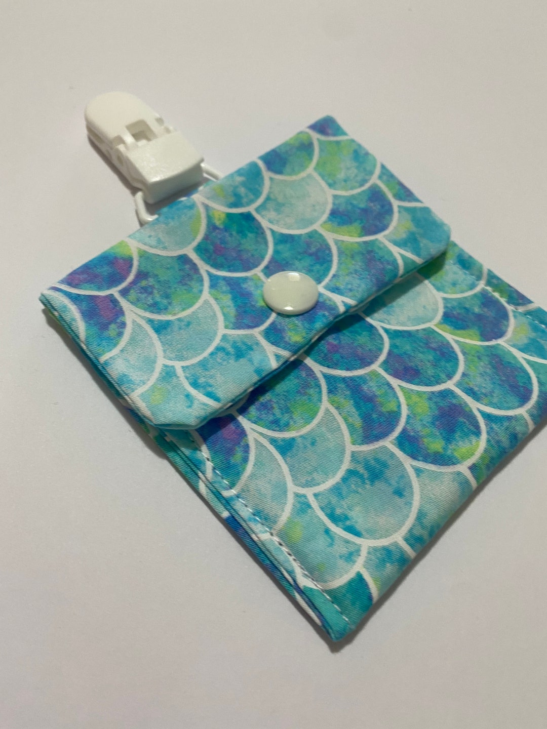Tubie Pouch Mermaid Scales blue - Etsy Australia