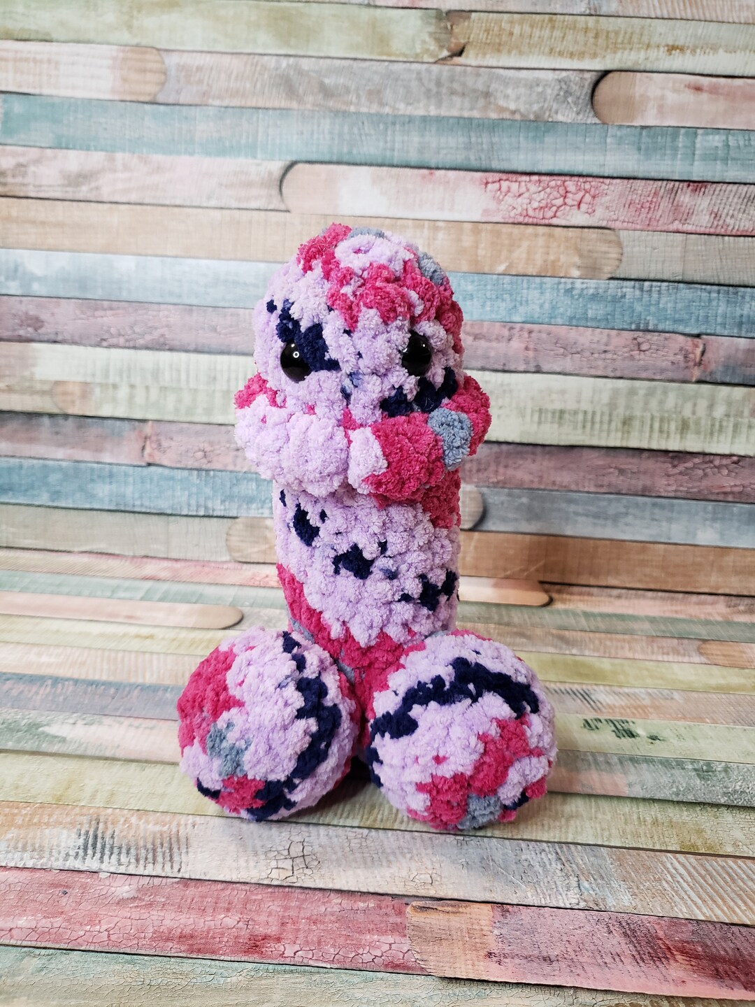 Crochet Penis, 10"-11",purple Vari TIKTOK @homemadebykellym, Amigurumi ...