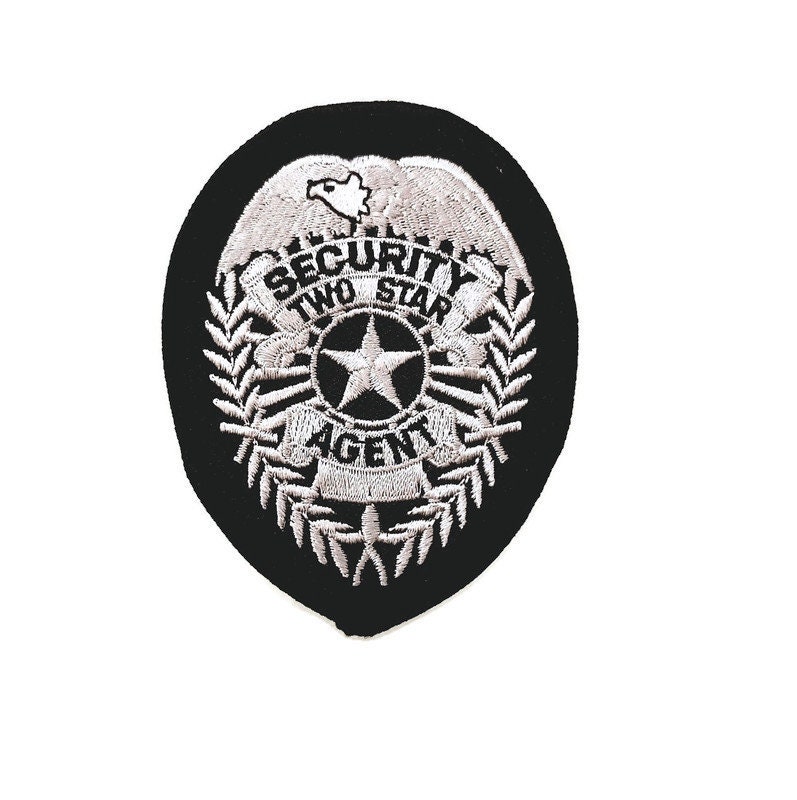 Patch-Security. Two Star. Agent. Custom Police-Embroidered | Etsy