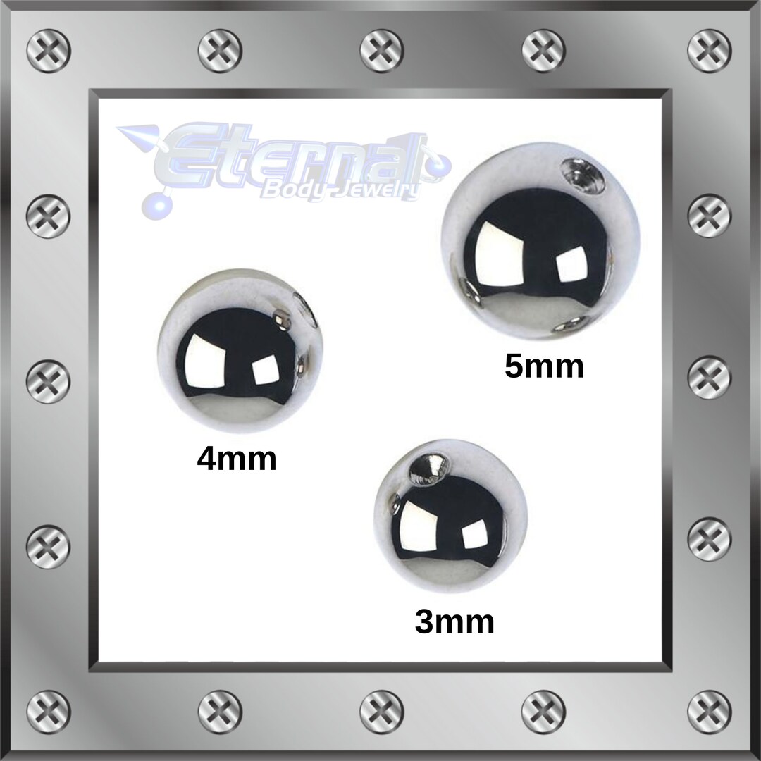 CBR / BCR Replacement Beads • Sets of 12 or 20 • Surgical Steel ...