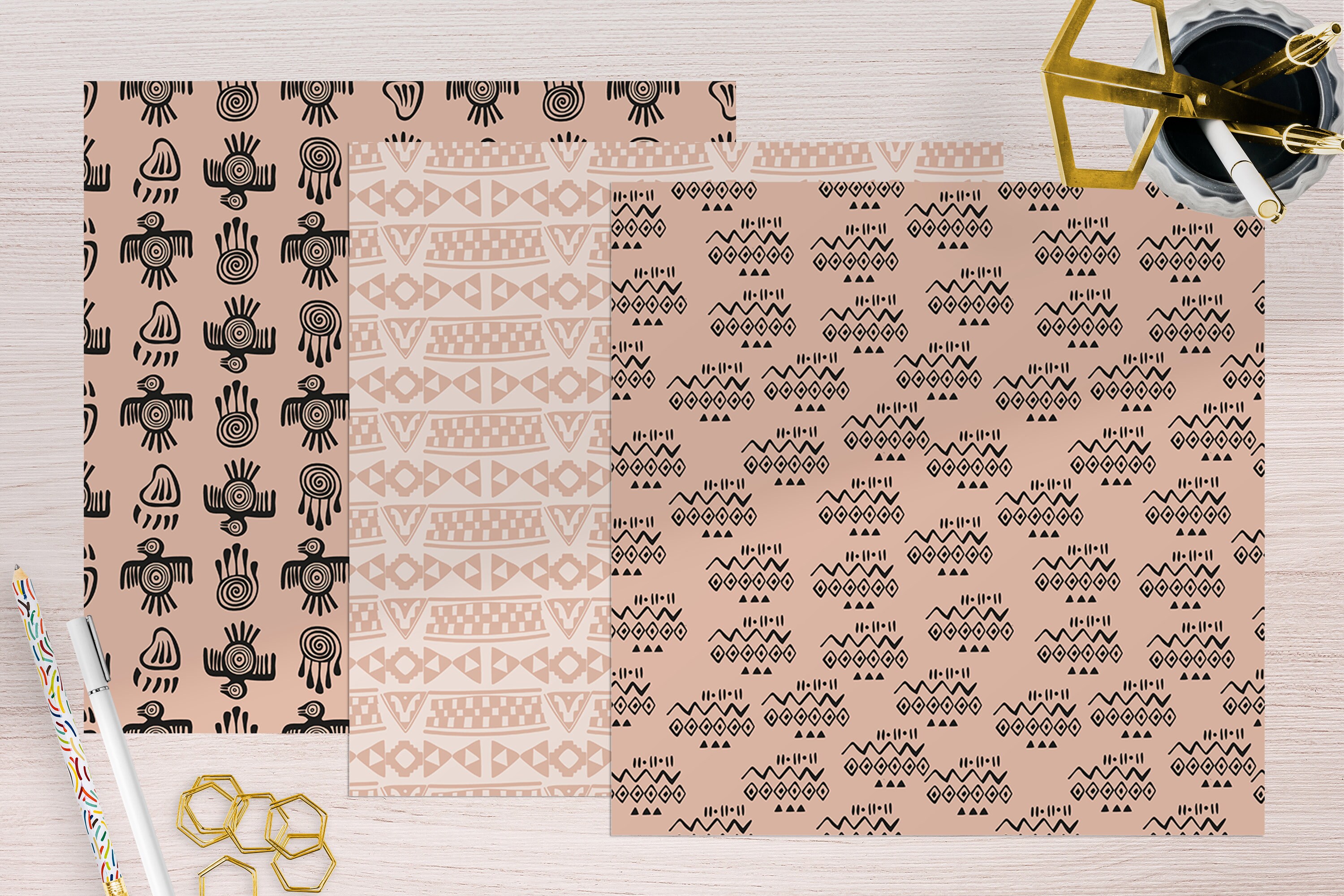 America Wild Digital Paper, Native America Digital Paper, American ...