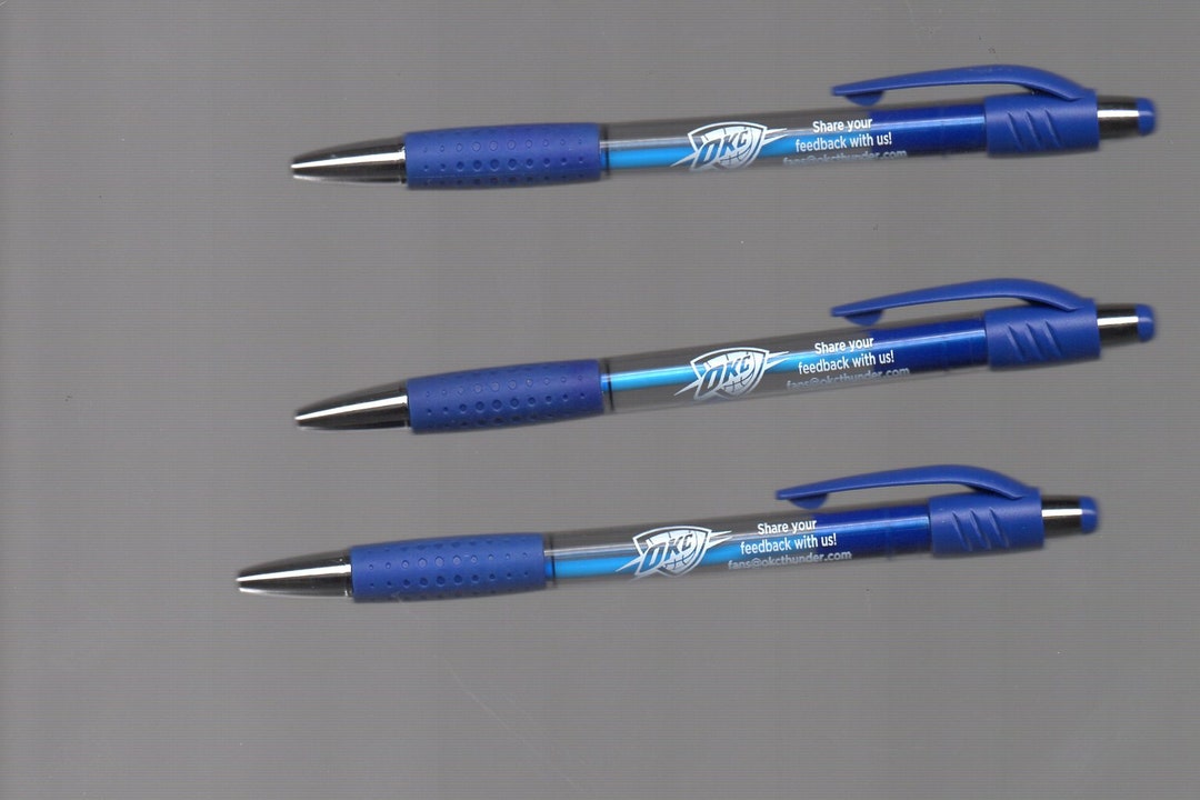 3 Oklahoma City Thunder Pens - Etsy
