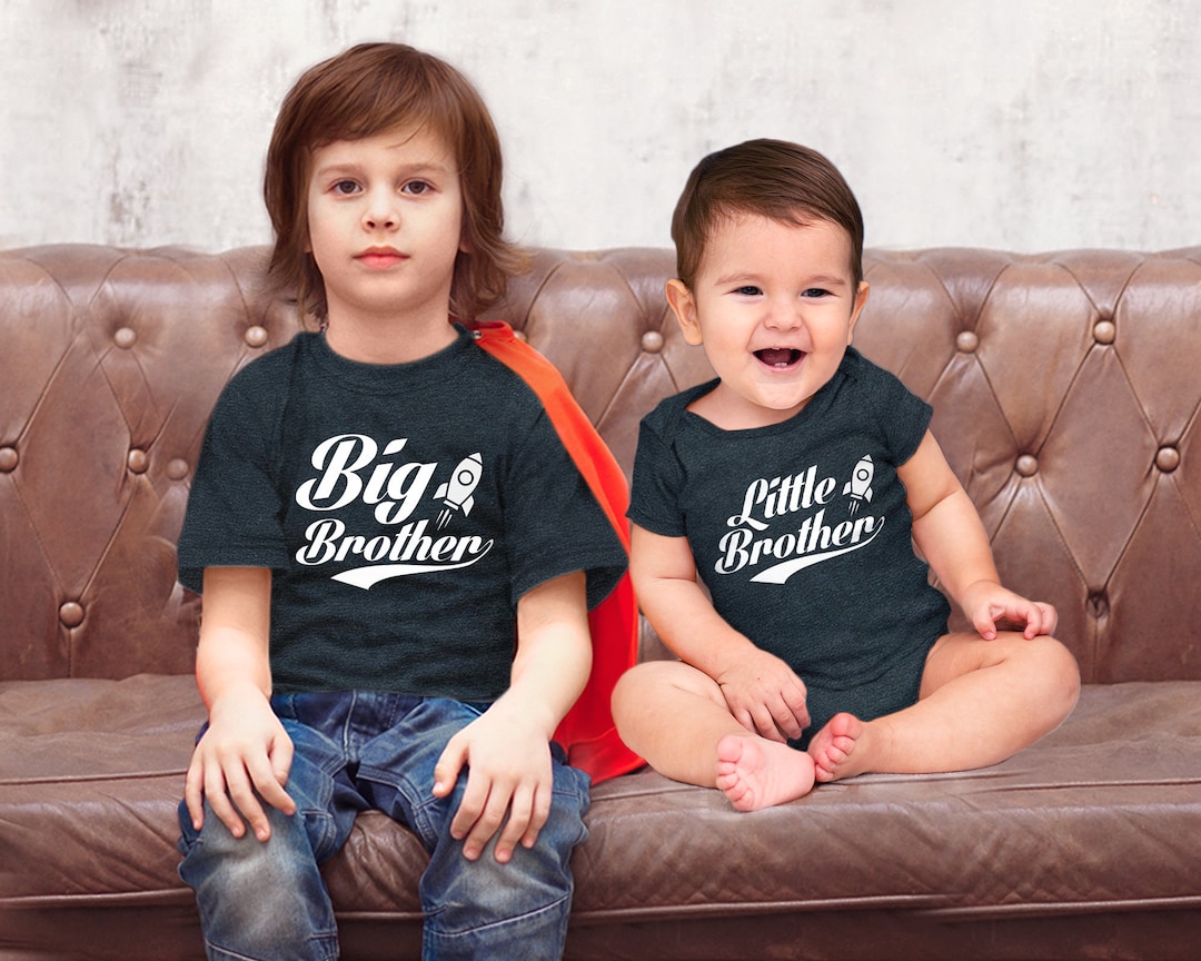 Big Brother Little Brother Shirts Matching Outfits Sibling - Etsy