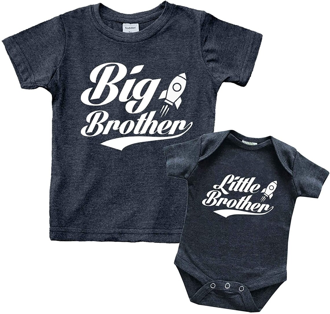Big Brother Little Brother Shirts Matching Outfits Sibling - Etsy