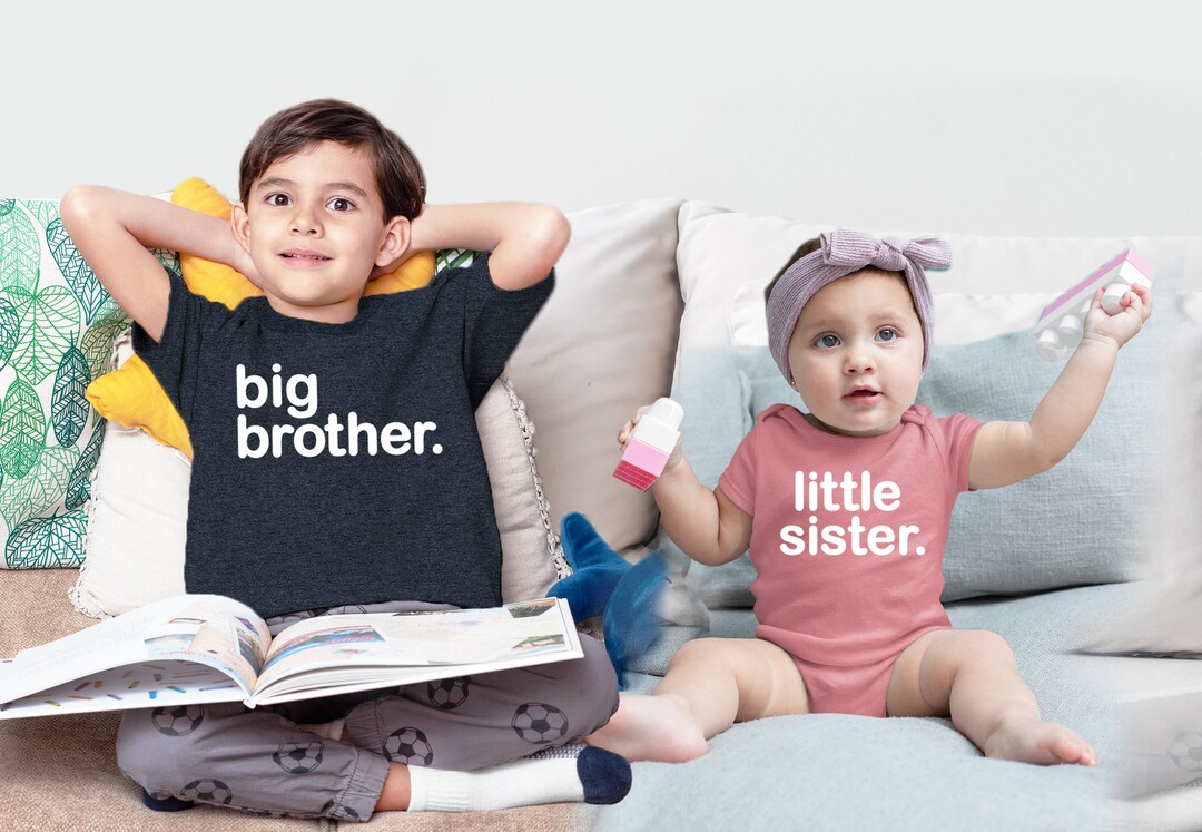 Big Brother Little Sister Outfits Shirt Sibling Shirts Matching Baby ...