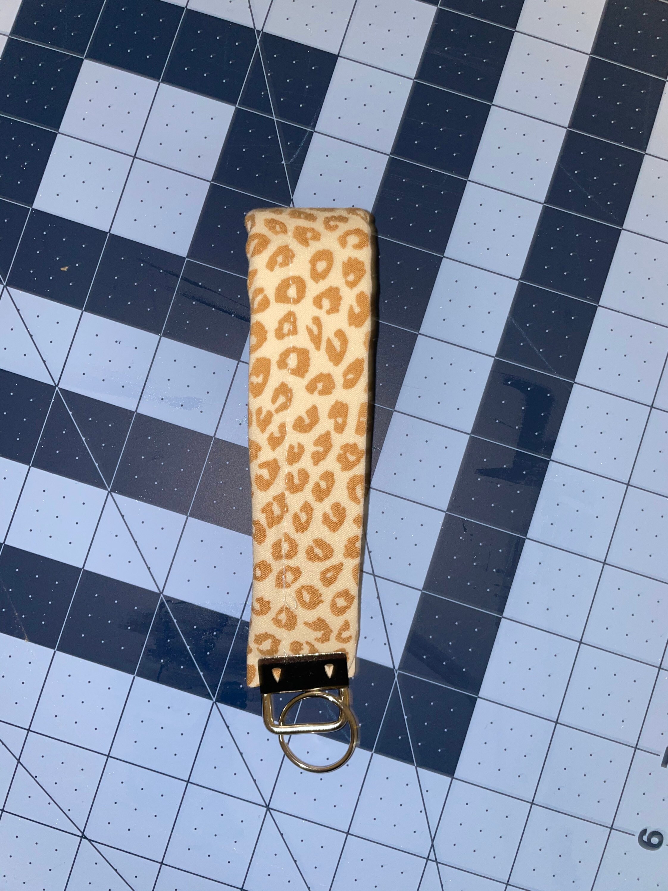 Leopard Print Key Fob | Etsy