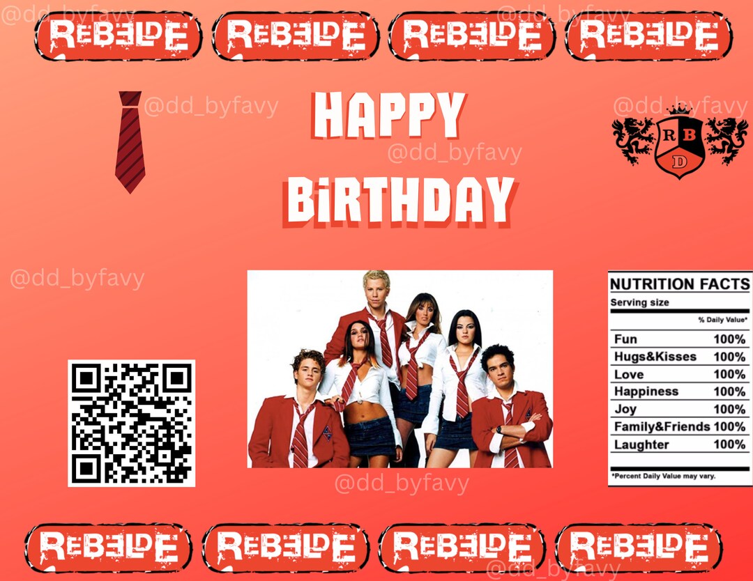 Rebelde Chip Bag PNG RBD - Etsy