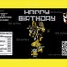 Bumblebee Transformers Birthday Chip Bag DIGITAL COPY - Etsy