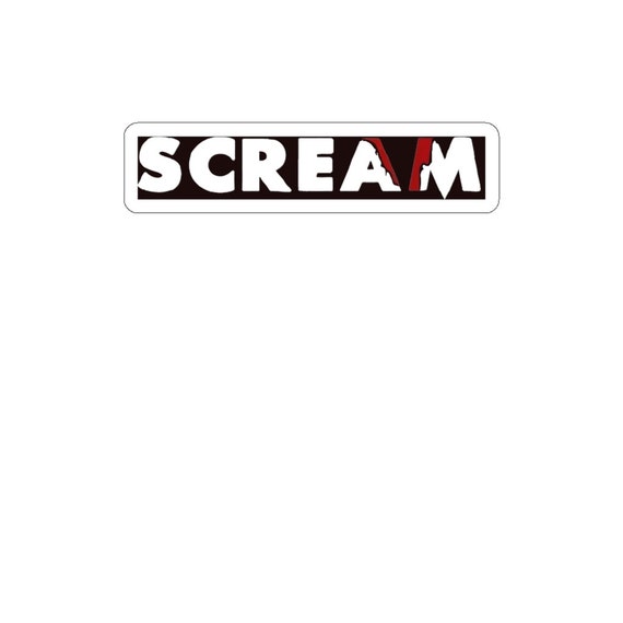 Scream Movie Title Sticker white Letters Indoor/outdoor - Etsy