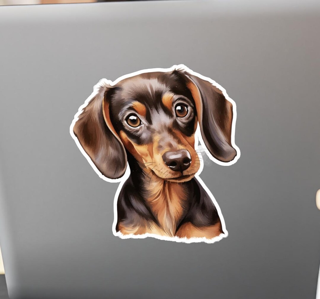 Cute Dachshund / Wiener Dog Head Vinyl STICKER / Decal - 6 Sizes / - Etsy