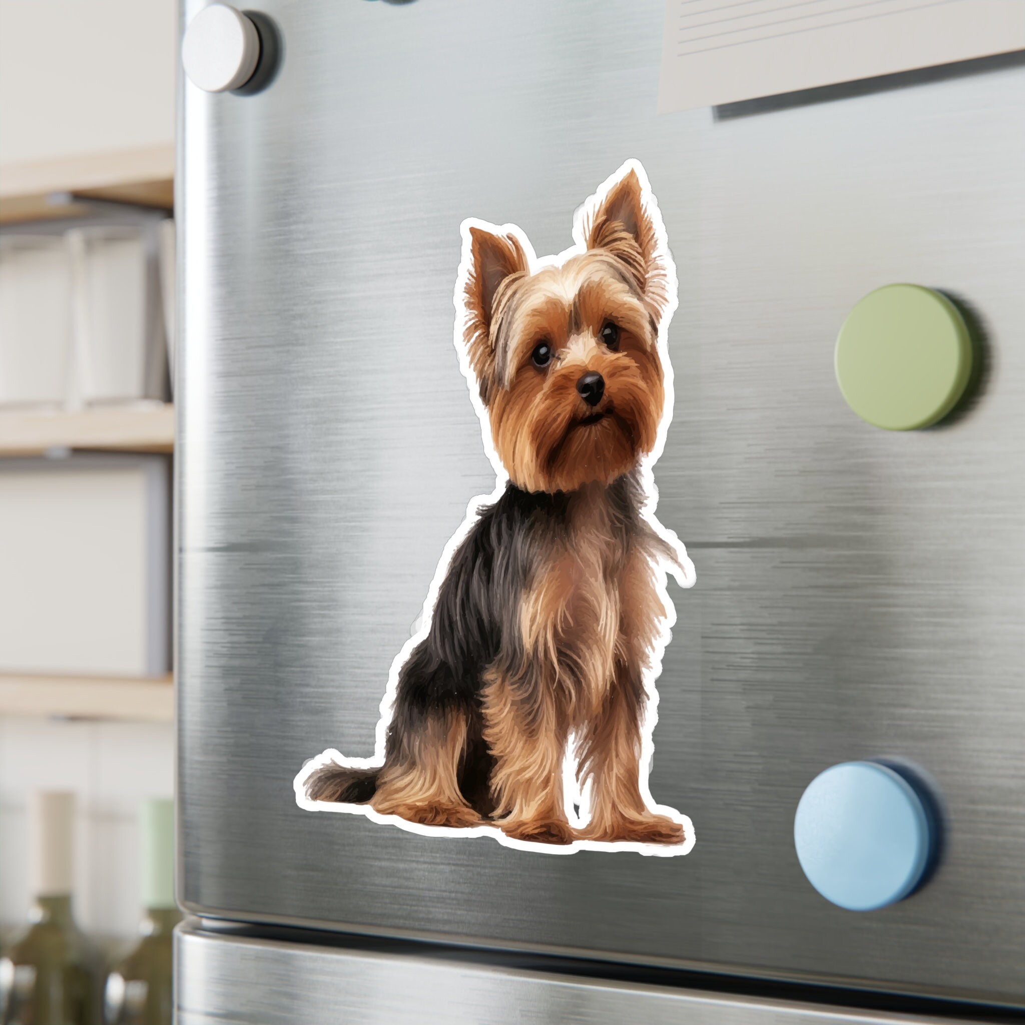 Super Cute Yorkie Dog Vinyl STICKER / Decal color 6 Sizes Yorkshire ...